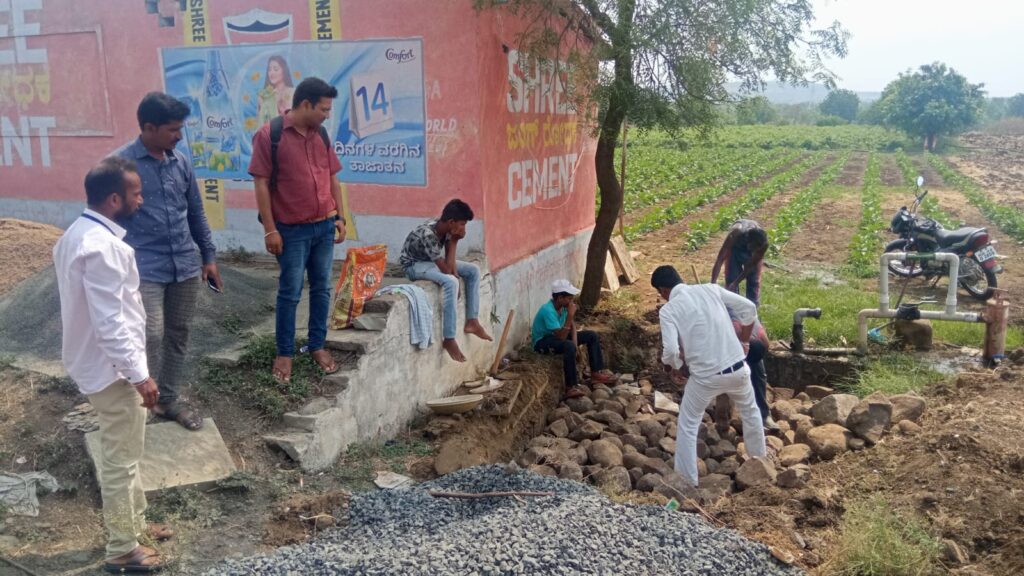 Dry borewell refurbished with a recharging structure | Caritas