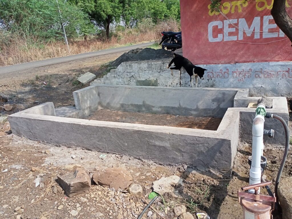 Dry borewell refurbished with a recharging structure | Caritas