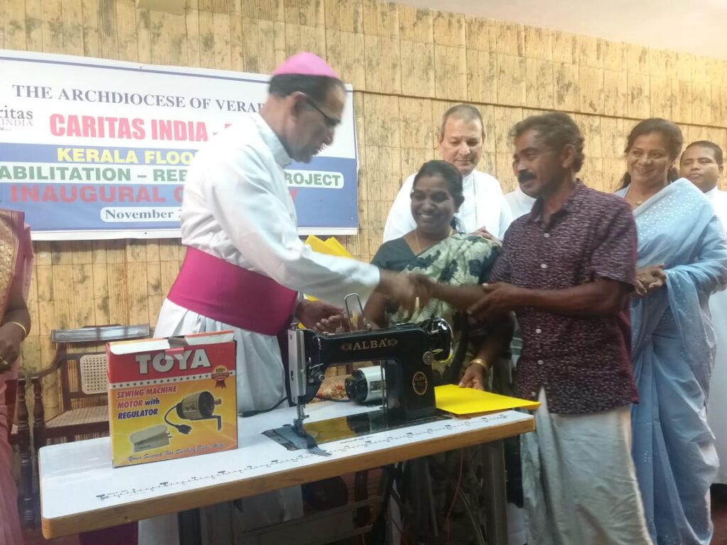 Caritas India Chairman Opened the Kerala Floods Rebuilding Phase in the ...